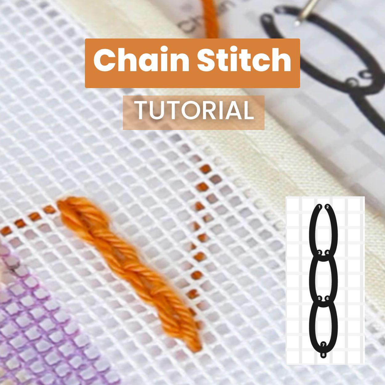 Chain Stitch - Needlepoint Tutorial – Unwind Studio