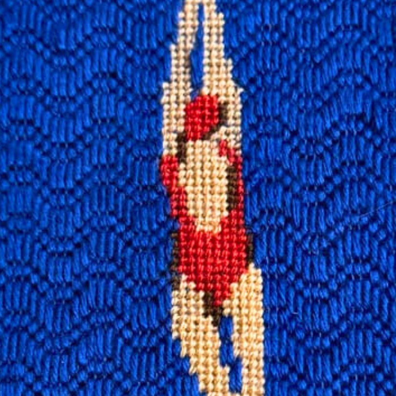 Diver Needlepoint Kit - Stitch Guide: 2 Versions – Unwind Studio