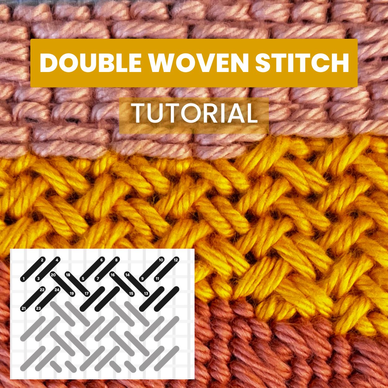 Double Woven Stitch - Needlepoint Tutorial – Unwind Studio