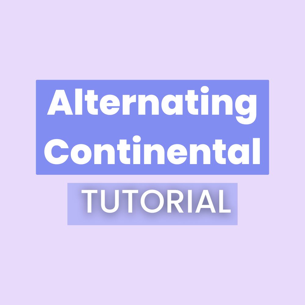 Alternating Continental Stitch - Needlepoint Tutorial – Unwind Studio
