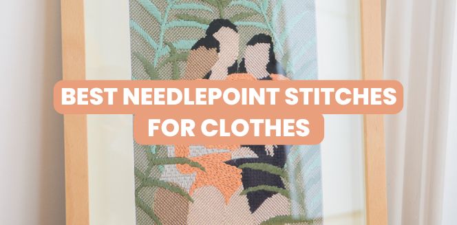 How to frame a needlepoint canvas with frames from Unwind Studio, IKEA