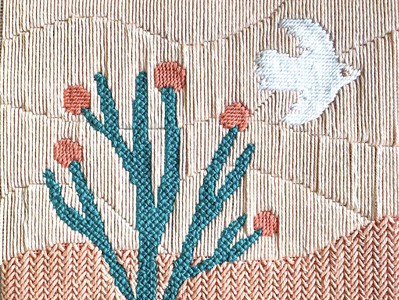 Desert Cactus Needlepoint Kit - Stitch Guide: 4 Versions – Unwind Studio