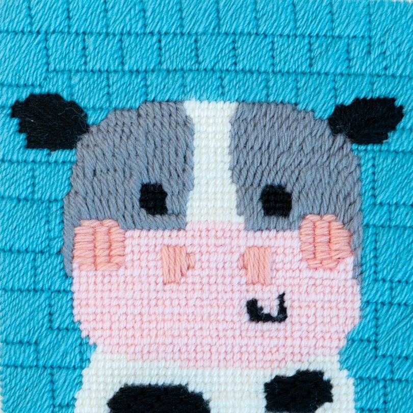 Conrad, the Cow Needlepoint Kit Stitch Guide – Unwind Studio