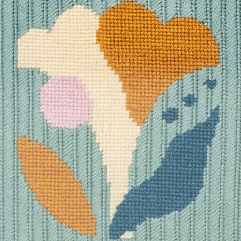 Floral Study 1 Needlepoint Kit - Stitch Guide: 2 Versions – Unwind Studio