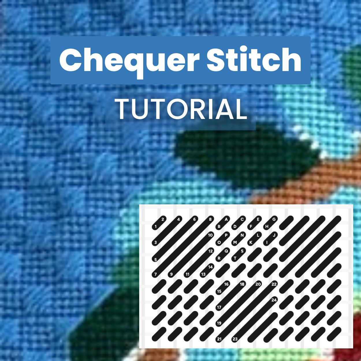 Chequer Stitch - Needlepoint Tutorial – Unwind Studio