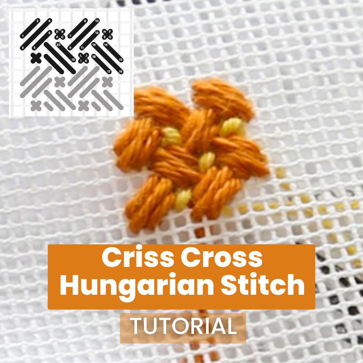Criss Cross Hungarian Stitch - Needlepoint Tutorial – Unwind Studio