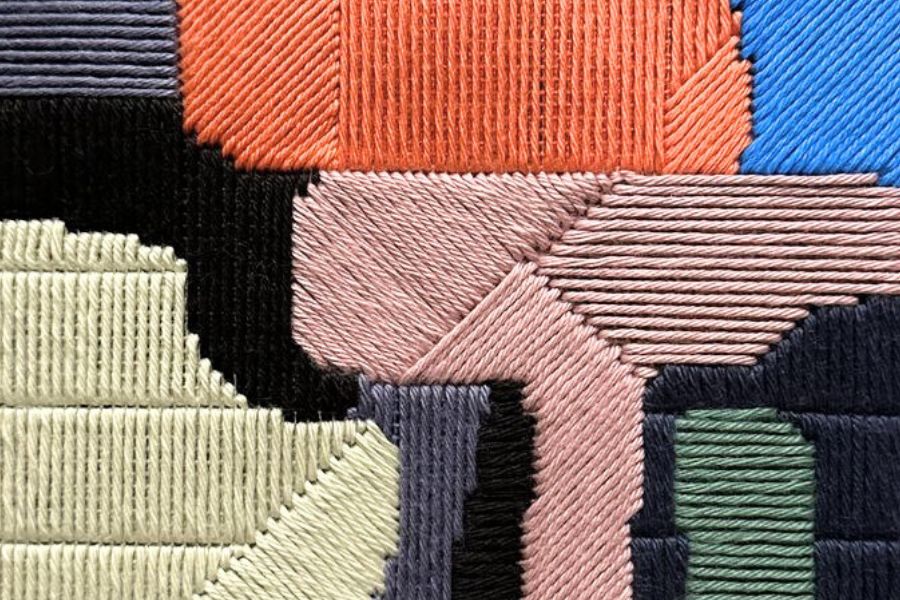 Untitled Abstract Needlepoint Kit - Stitch Guide: 4 Versions – Unwind ...