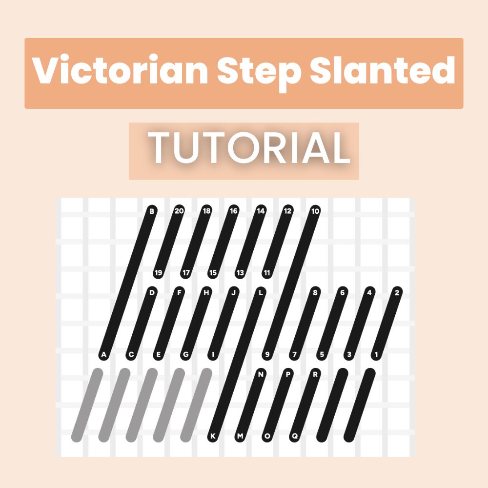 Victorian Step Slanted Stitch - Needlepoint Tutorial – Unwind Studio