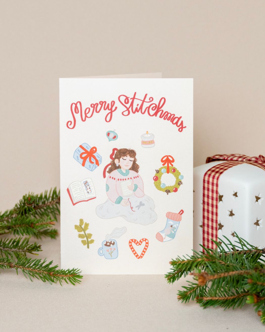 Christmas Greeting Card "Happy Stitchmas" – Unwind Studio