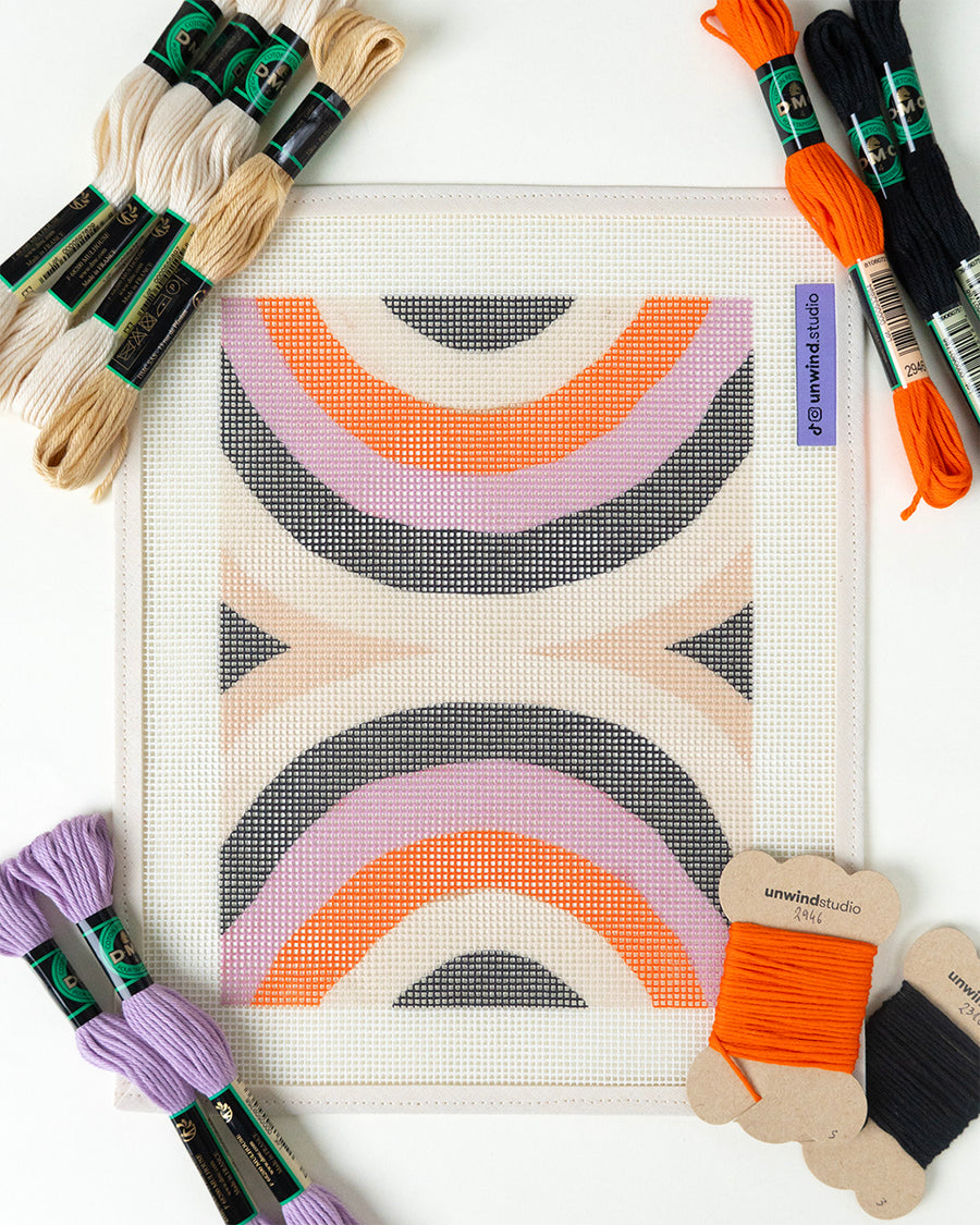 Abstract Visuals Needlepoint Kit Collection – Unwind Studio