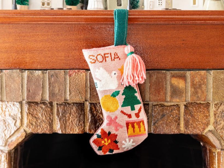 Kindness Modern Christmas Stocking Needlepoint Kit – Unwind Studio