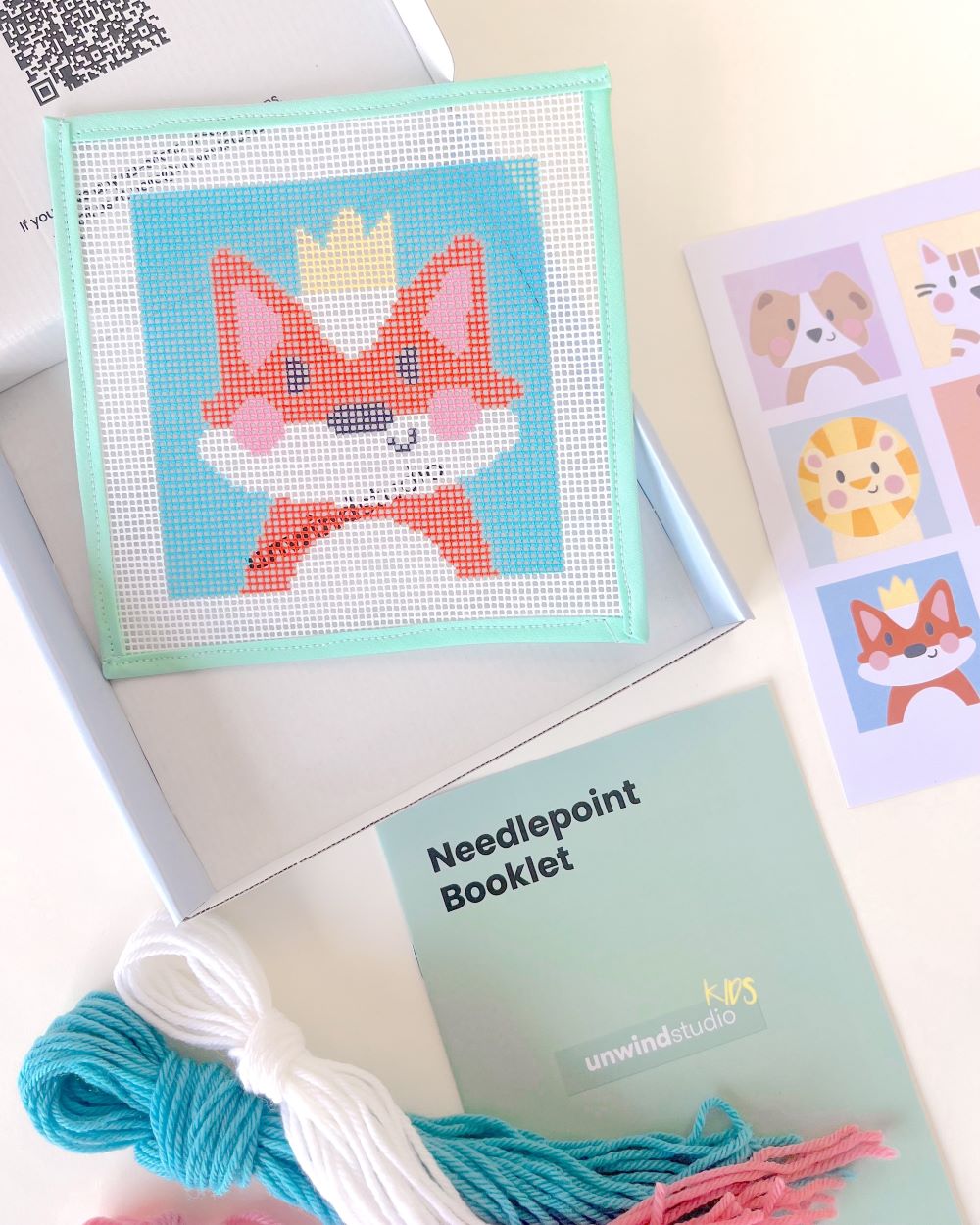 Florence, the Fox - Needlepoint Kit for Kids – Unwind Studio