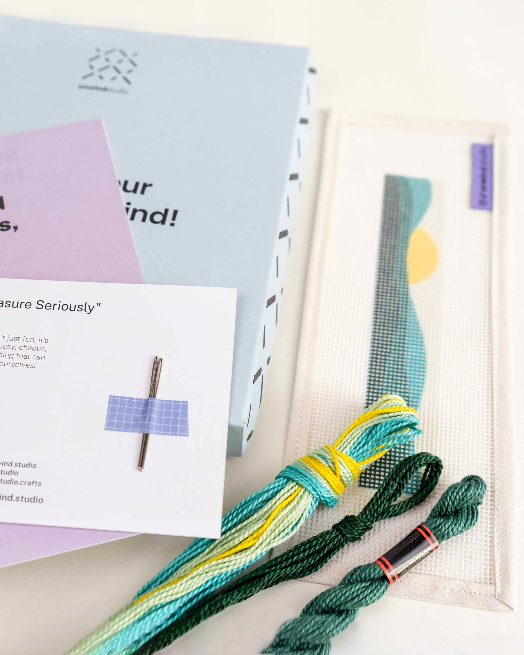 Green Mountain Key Fob Needlepoint Kit – Unwind Studio