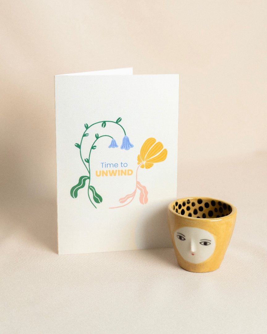 Greeting Card "Time to Unwind" – Unwind Studio