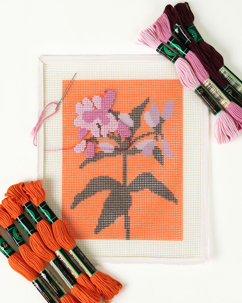 Modern Joe Pye Weed Needlepoint Kit – Unwind Studio