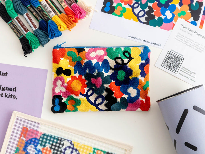 Take your Pleasure Seriously - Mental Health Needlepoint Kit – Unwind ...