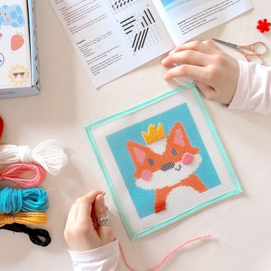 Florence, the Fox - Needlepoint Kit for Kids – Unwind Studio