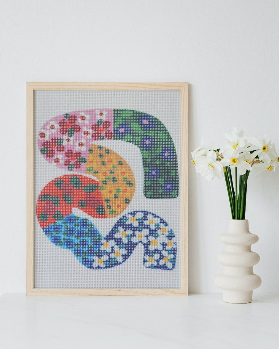 Modern Sunflower Needlepoint Kit – Unwind Studio