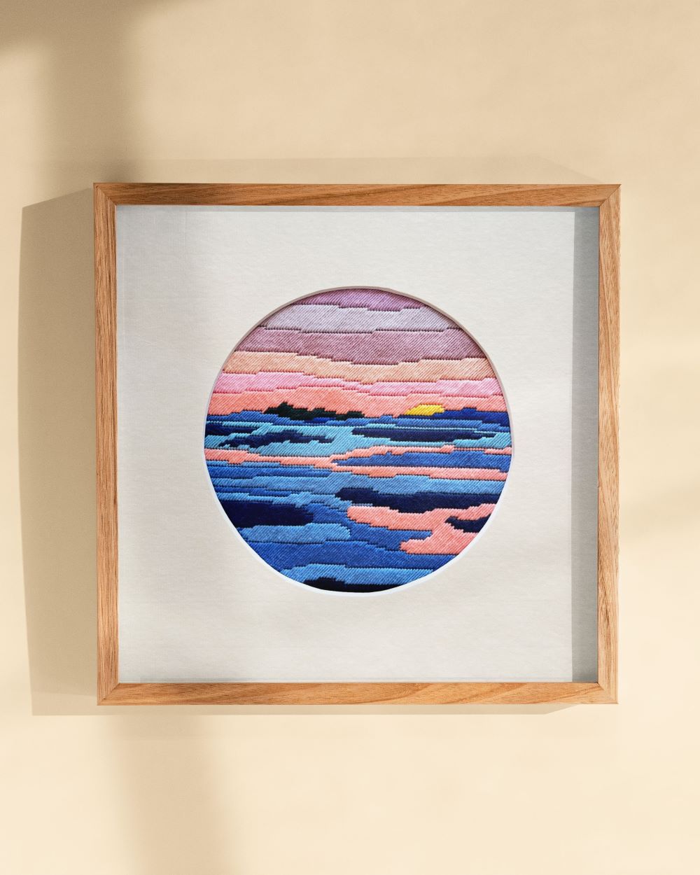Sunset Ocean Scene Needlepoint Kit – Unwind Studio