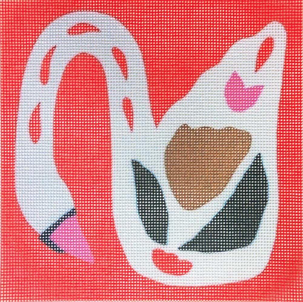 Red Swan Design Needlepoint Kit – Unwind Studio