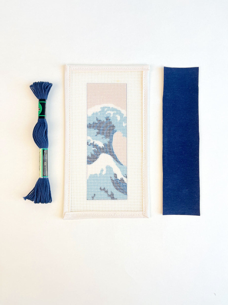 The Great Wave Bookmark Needlepoint Kit – Unwind Studio