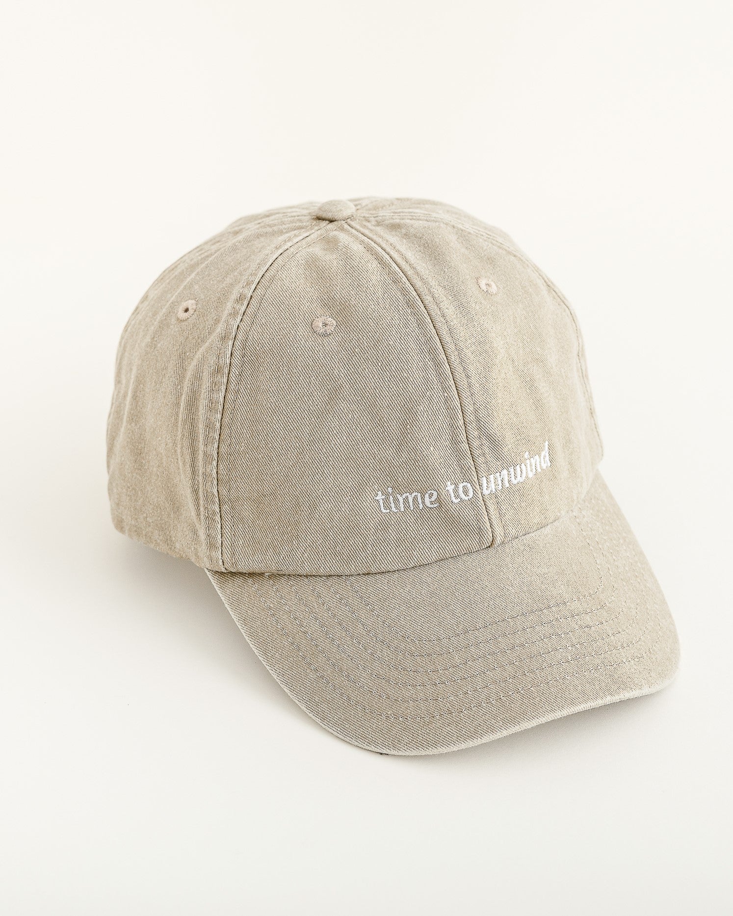 Baseball Cap Vintage Stone "Time to Unwind" – Unwind Studio
