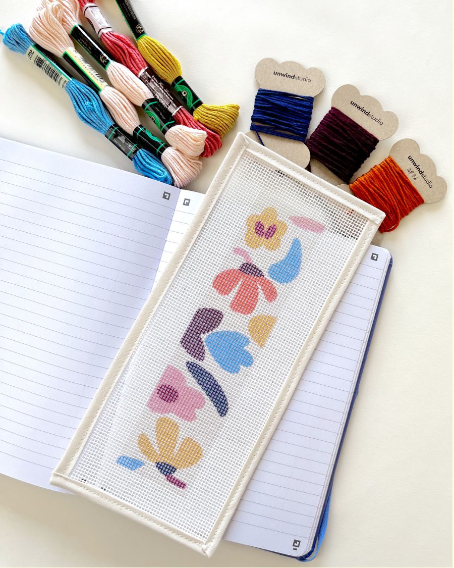 "Chilling Spell" Floral Bookmark Needlepoint Kit – Unwind Studio