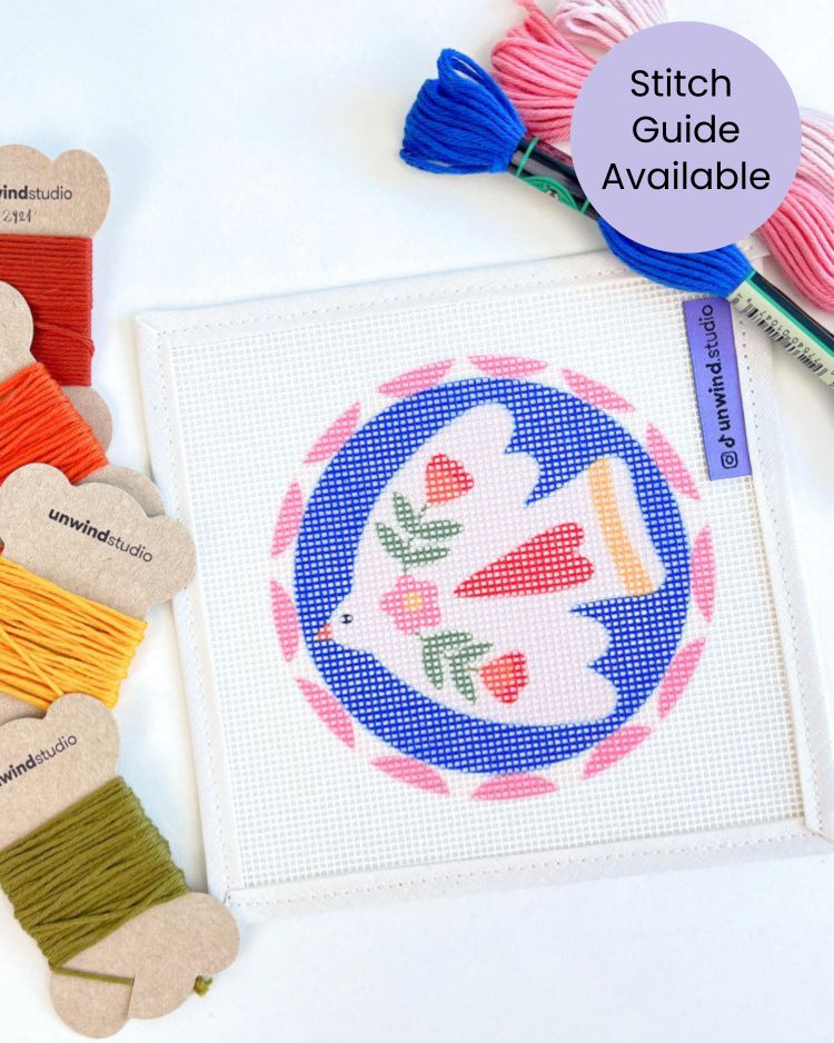 Noon Folk Bird Needlepoint Ornaments Kit – Unwind Studio