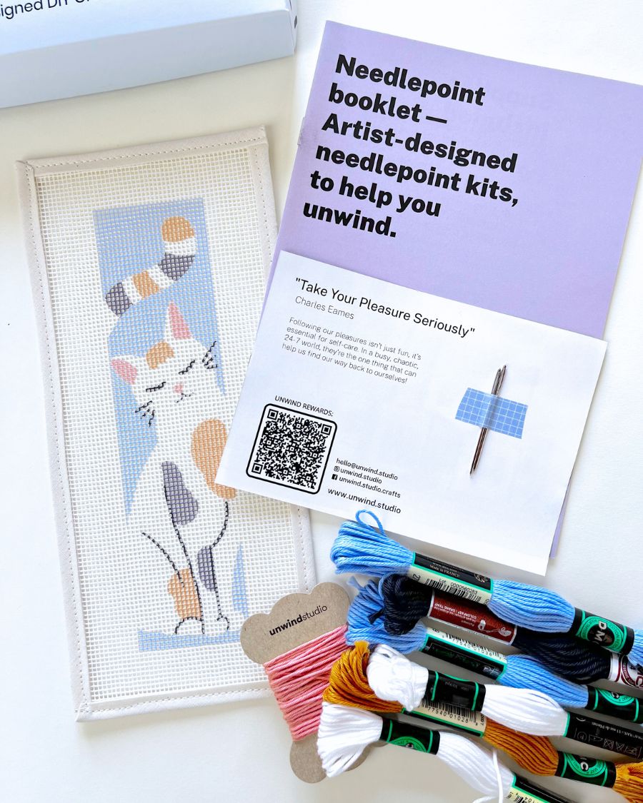 The Great Catsby Bookmark Needlepoint Kit – Unwind Studio