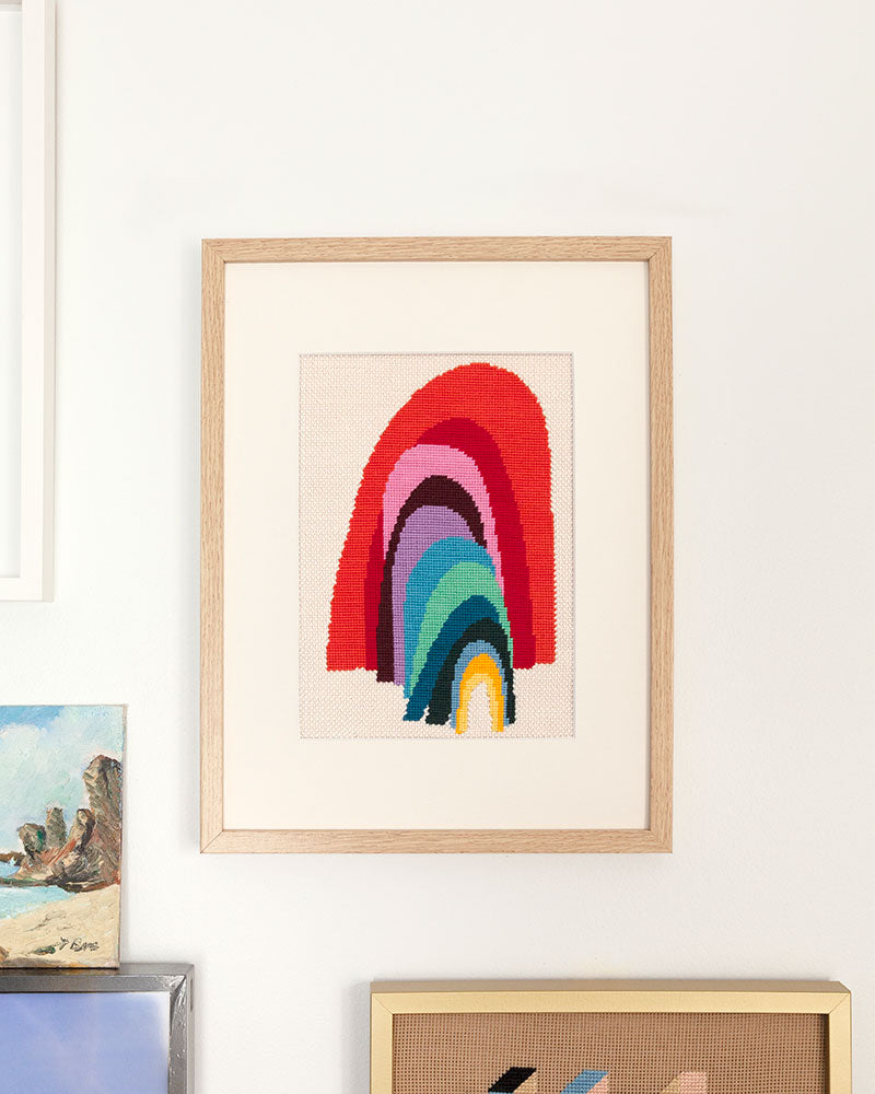 Modern Rainbow Needlepoint Kit – Unwind Studio